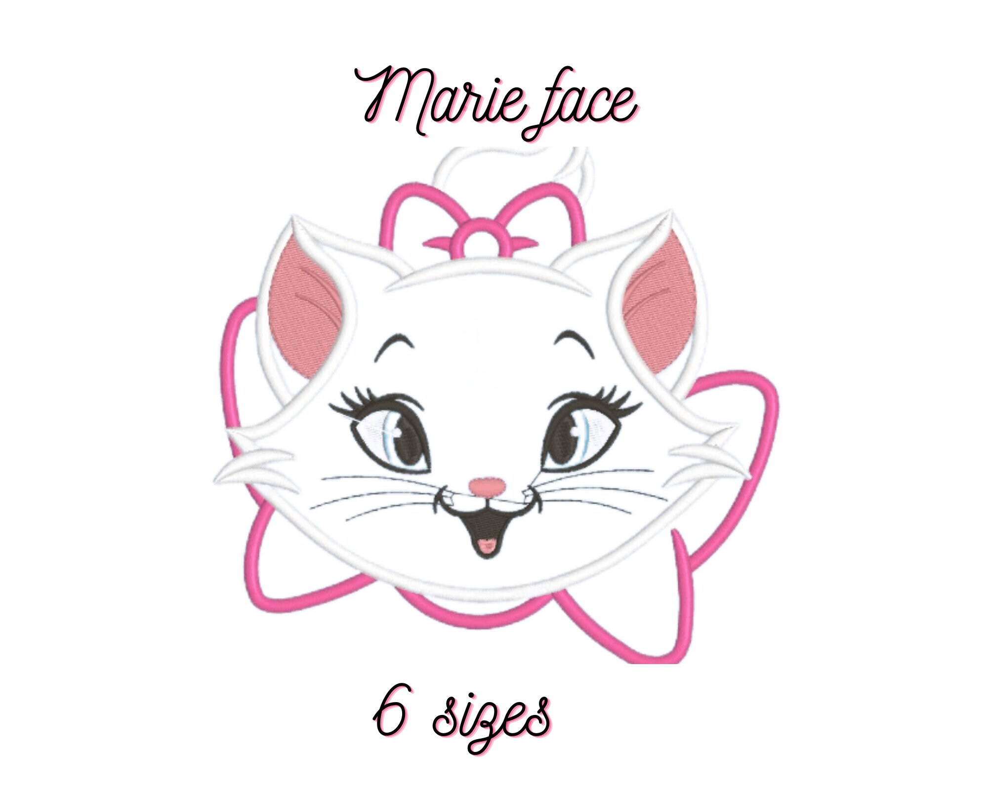 Marie Face Machine Embroidery Design, Marie Face Digital Embroidery ...