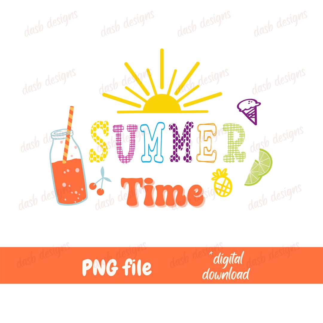 Summer Time Png, Summer Tshirt Png, Sun Png Design, Digital Download ...