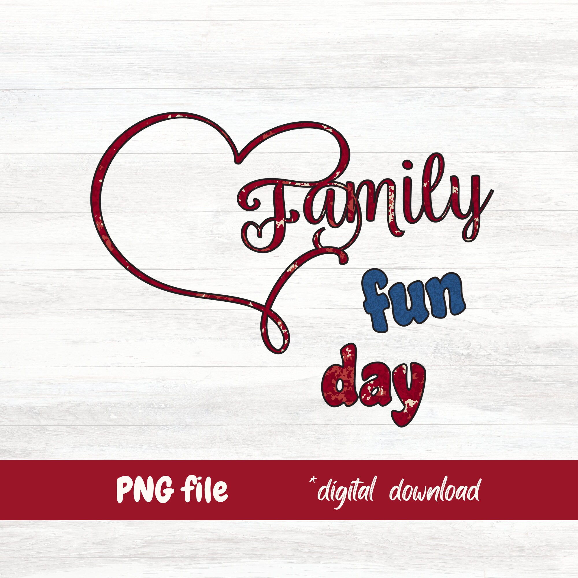 Family Fun Day Png, Tshirt Design File, Printable Png File, Digital ...