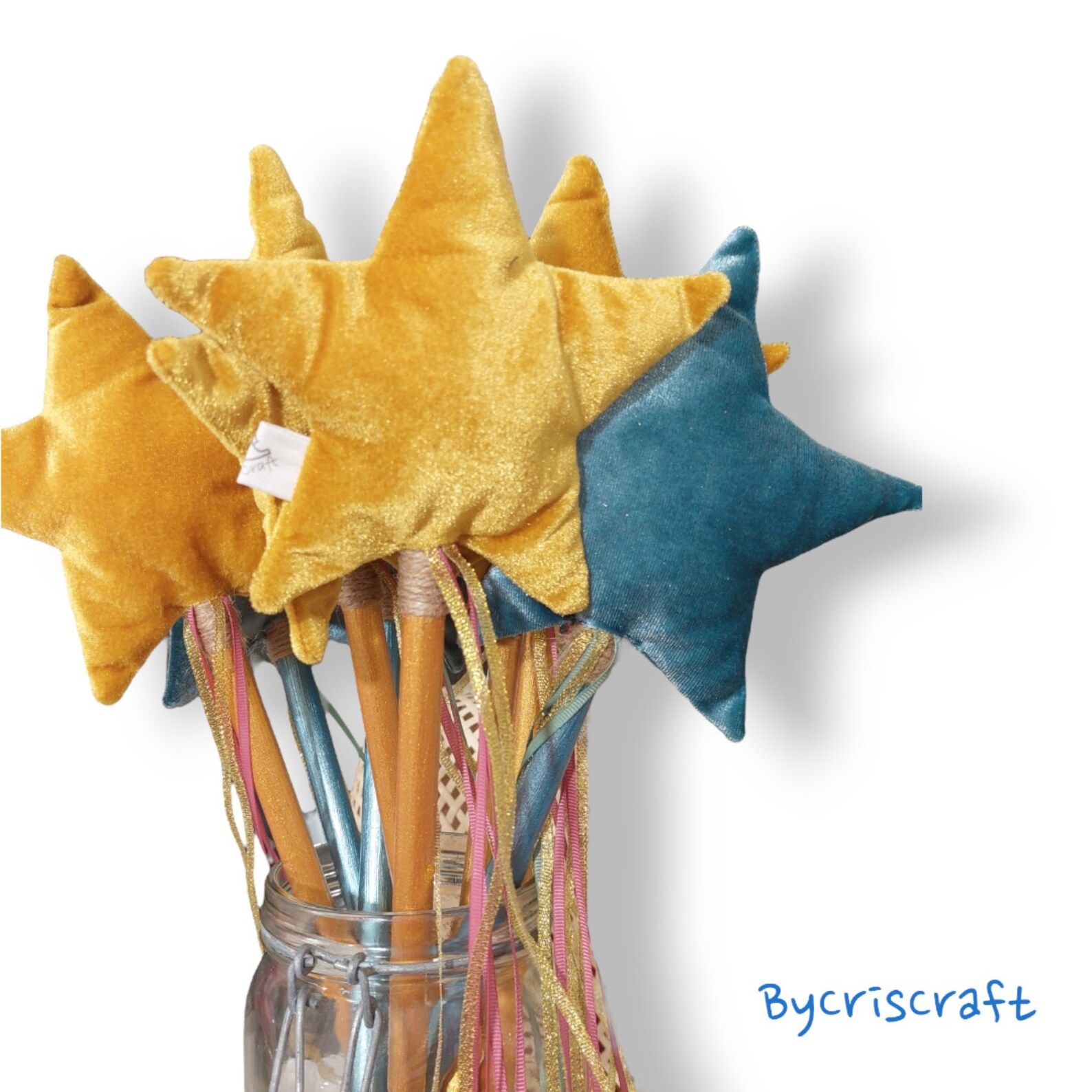 Fabric Fairy Magic, Velvet Wands, Gold, Pink and Blue, Children's Magic ...