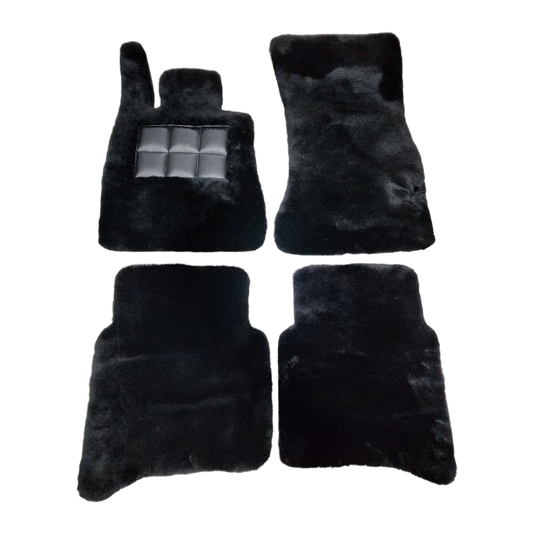 Genuine Black Sheepskin Car Floor Mats Fits Maybach 57 62 57s 62s S500 ...