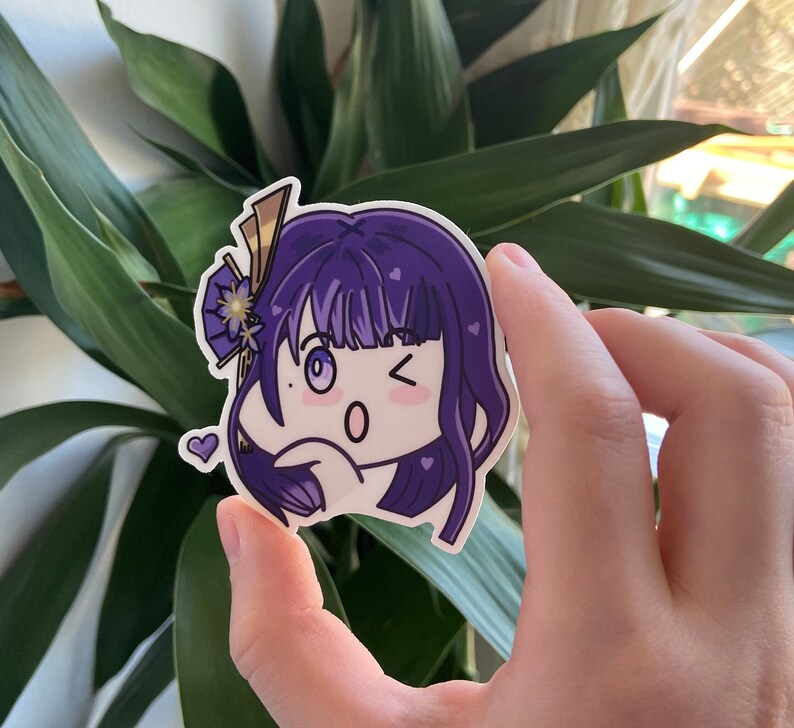 Raiden Shogun Chibi Sticker Genshin Impact Ei Chibi Baal Water Bottle ...