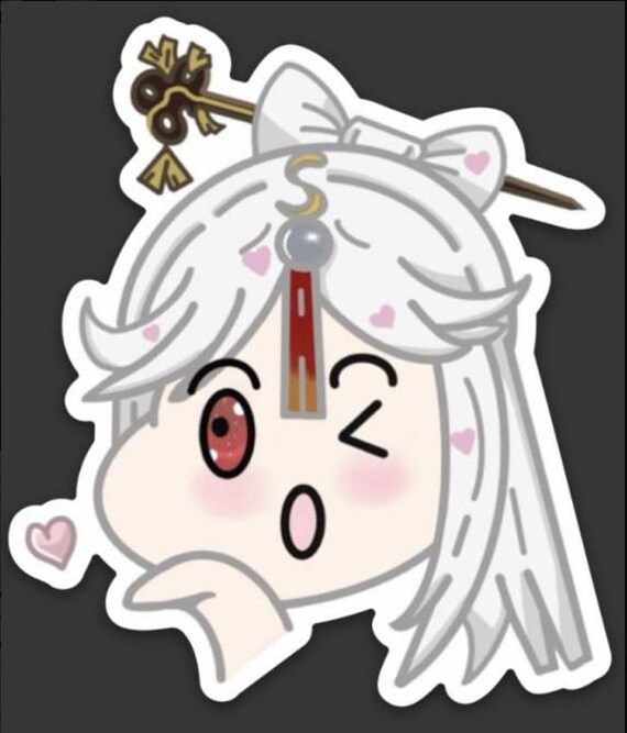 Ningguang Sticker Chibi Genshin Impact Stickers Laptop | Etsy