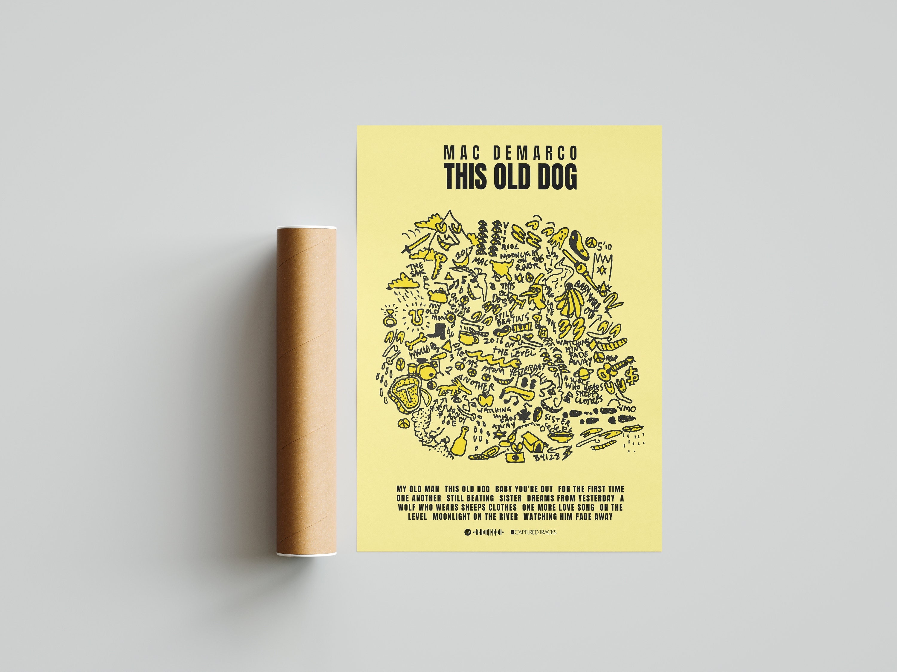 Mac Demarco 'this Old Dog' Album Poster Custom Album - Etsy