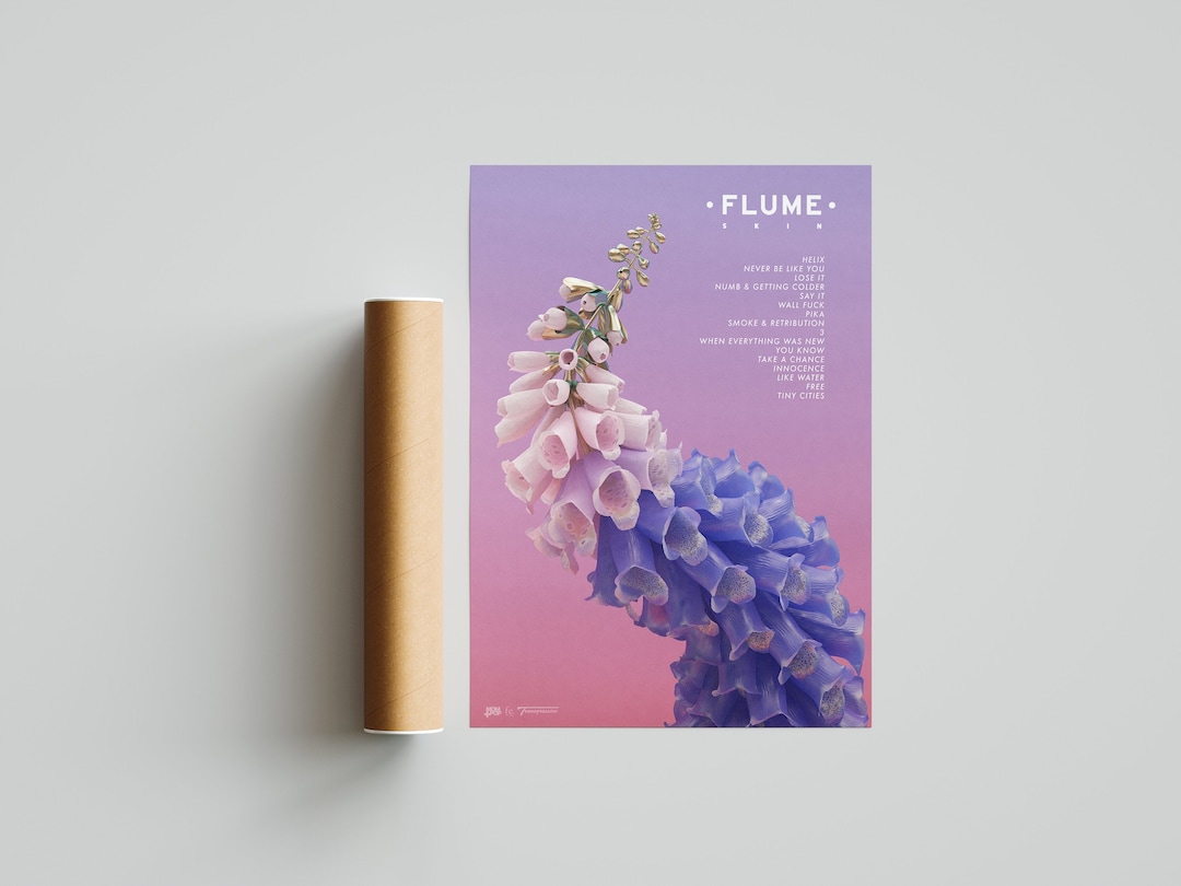 Flume 'skin' Album Poster Custom Album Tracklist - Etsy