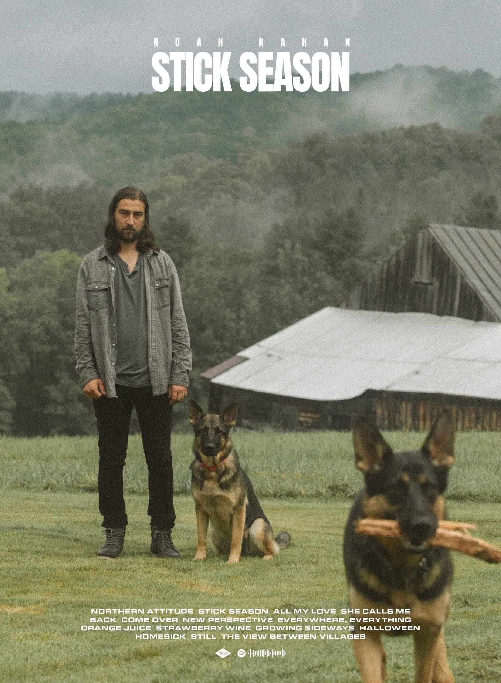 Noah Kahan 'Stick Season' Album Poster vendido por Figurative Phillie ...