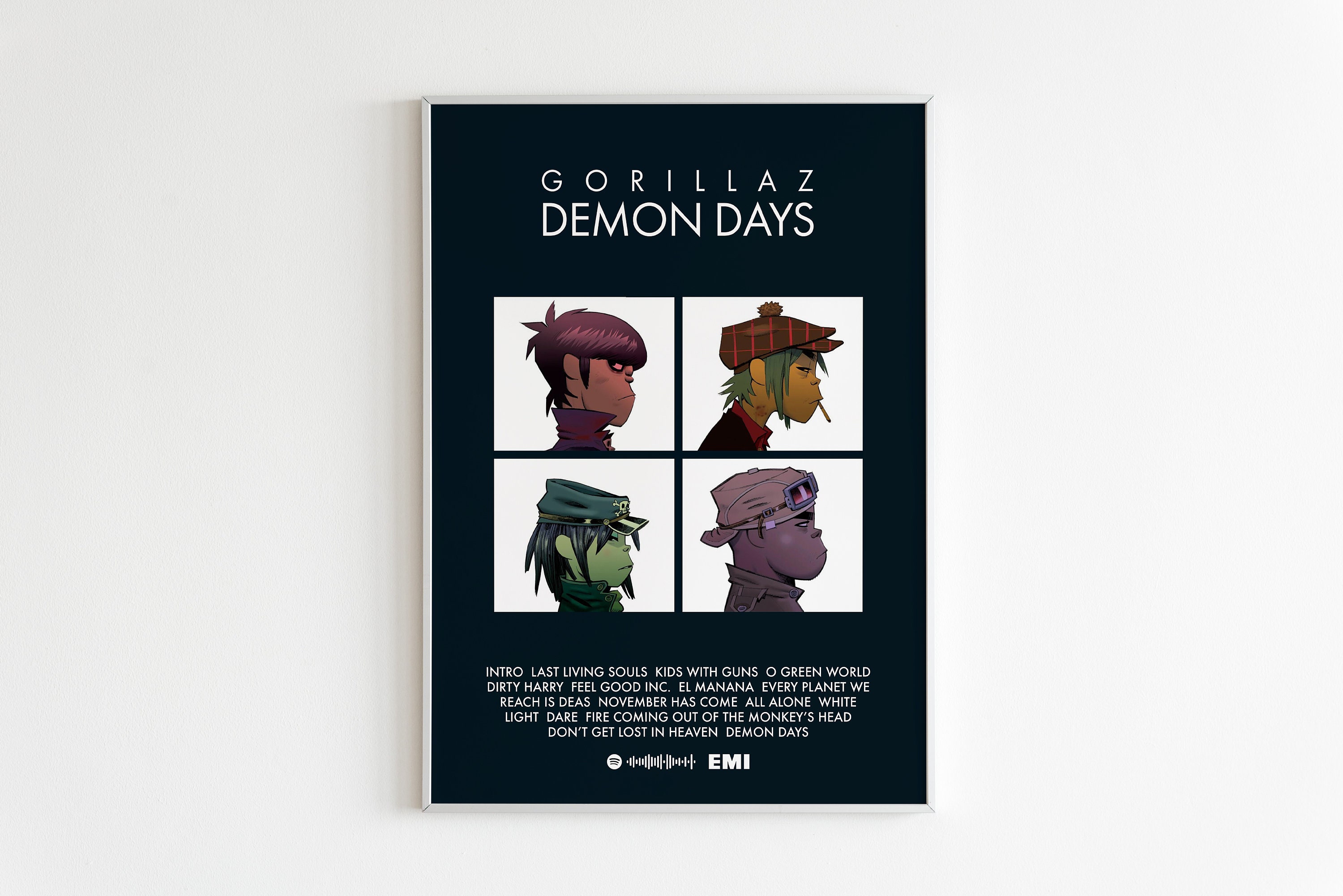 Gorillaz 'Demon Days' Album Poster Designed & Sold By Lena Vargas