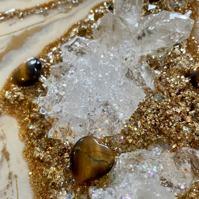 Crystal Resin Art Work - Etsy UK