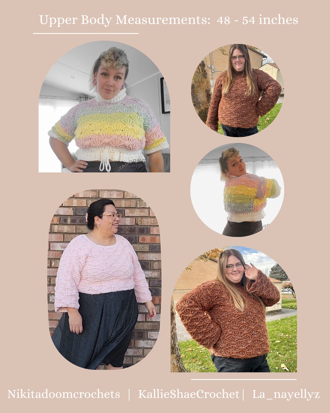 Verglas Sweater: M2M PDF Crochet Pattern - Made to Measure - Size ...