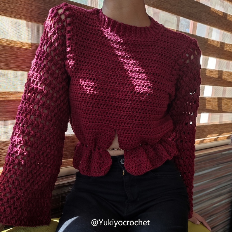 Barely There Sweater Backless Digital Crochet Pattern - Etsy