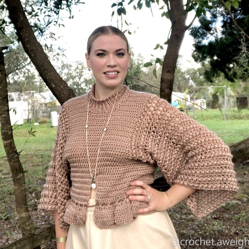 Barely There Sweater Backless Digital Crochet Pattern - Etsy