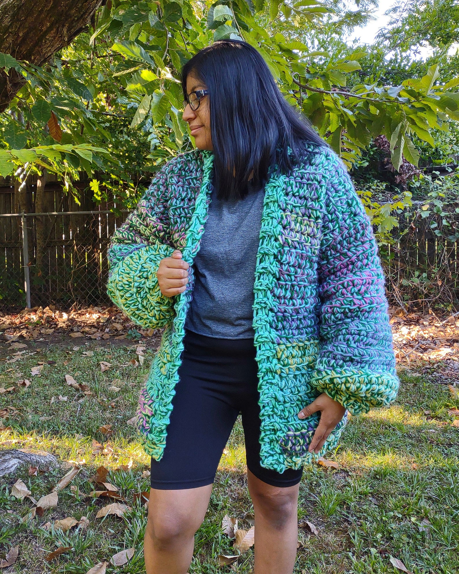 Chunky Stash Busting Cardigan - Made to Measure Crochet Pattern - MAELI ...