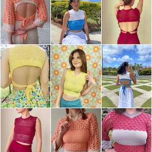 Mae Flower Top - May Flower Top - Digital Crochet Pattern - Size ...