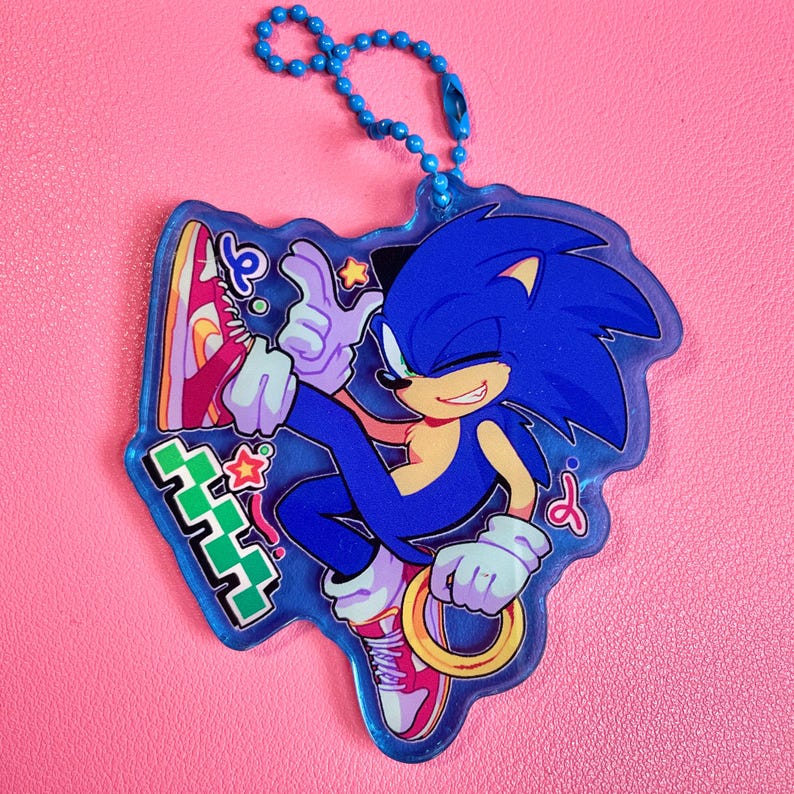 Gotta Go Fast! Acrylic Keychains - Etsy