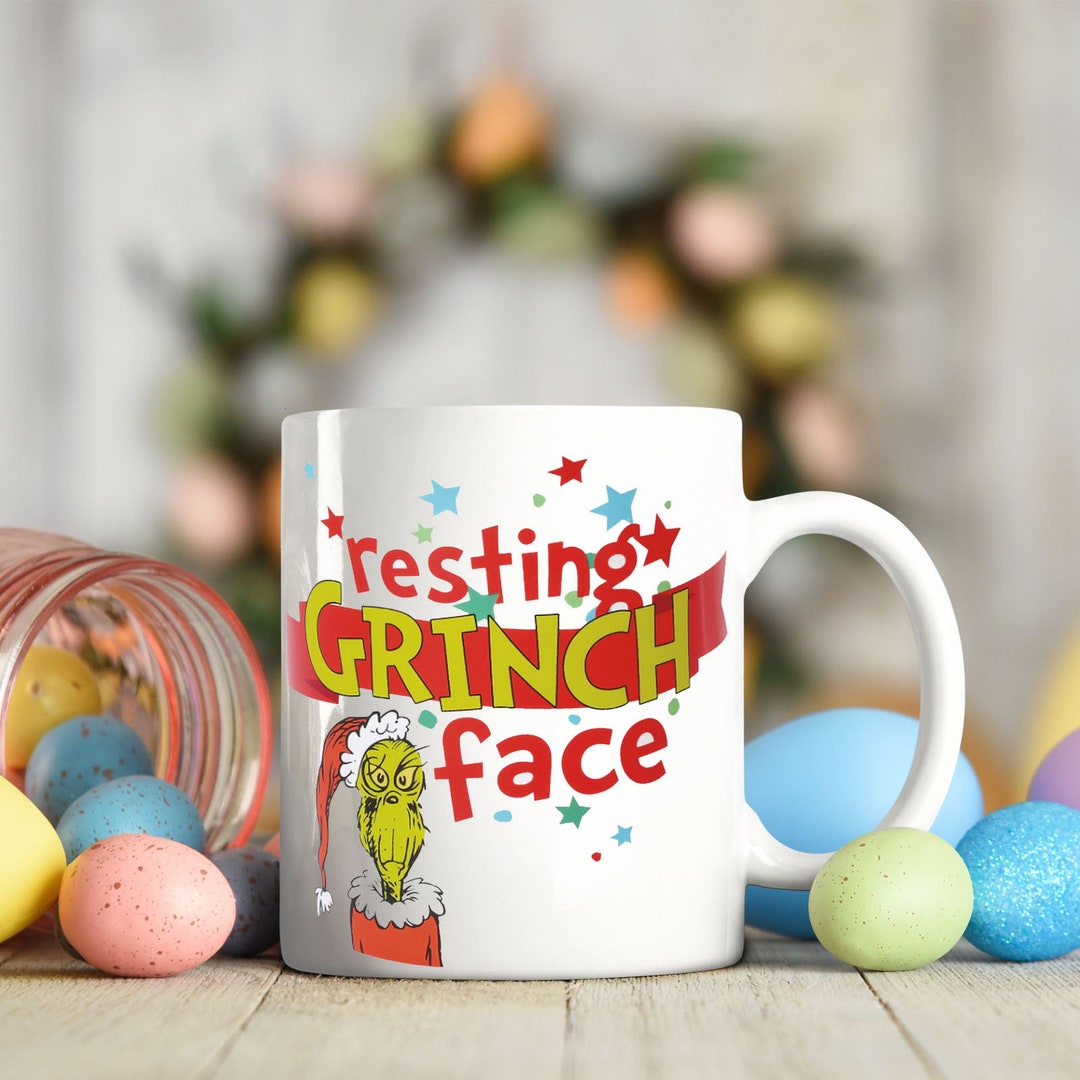 Funny Anti Christmas Grinch Mug This is My Resting Grinch - Etsy