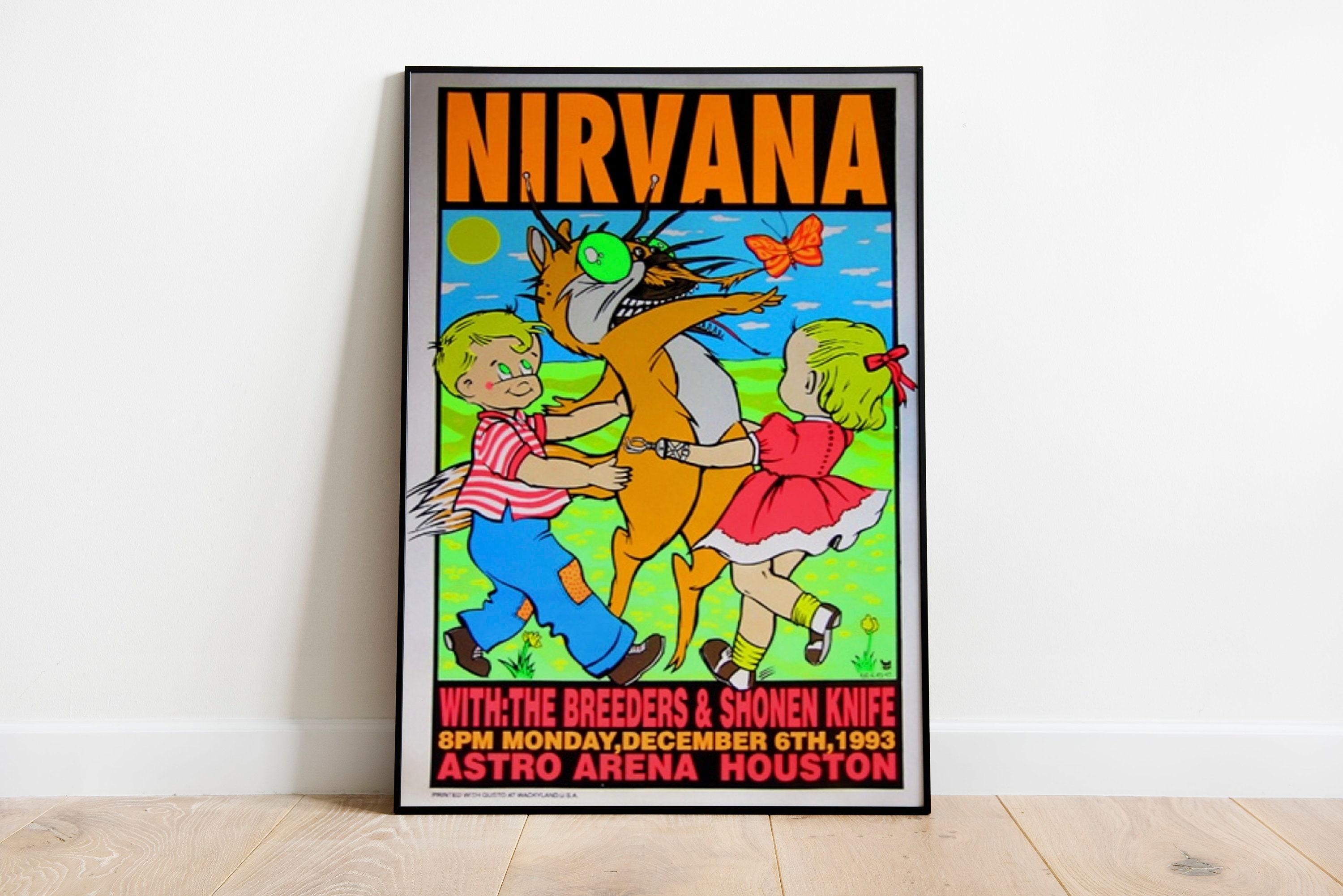 Frank Kozik Nirvana Concert Poster Print Retro Kozik Poster Rock Band ...