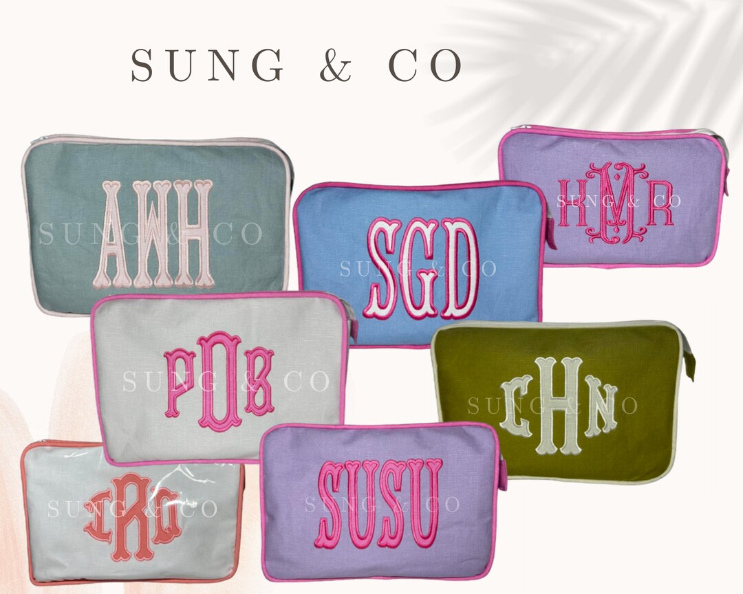 XL Personalized Toiletry Bag/personalized Cosmetic Bag/monogrammed ...
