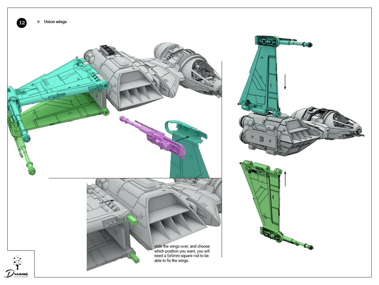 Star Wars B-wing Replica Studio Scale STL - Etsy