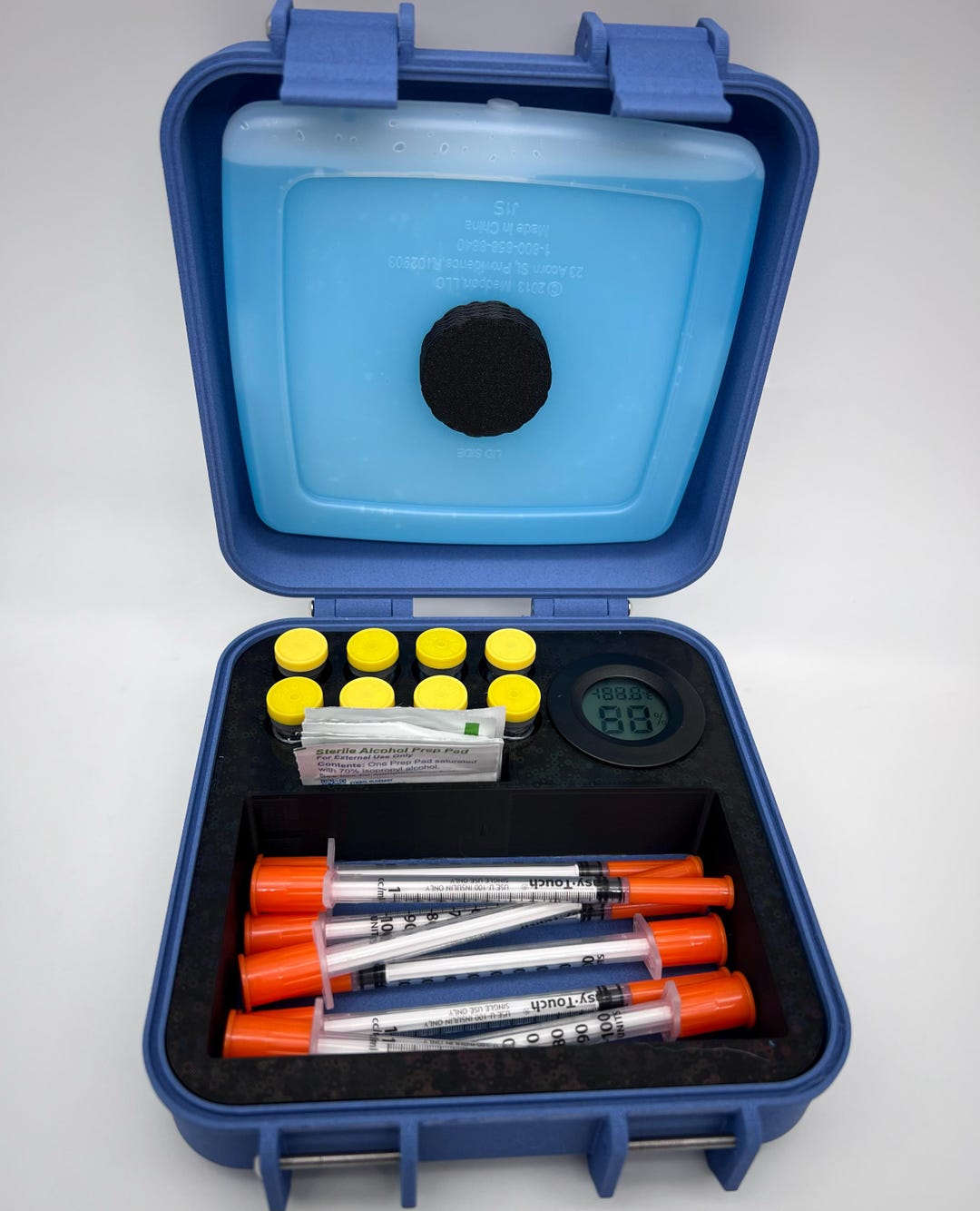 Peptide Vial Storage Container Carrying Case Organizer Box Multiple ...