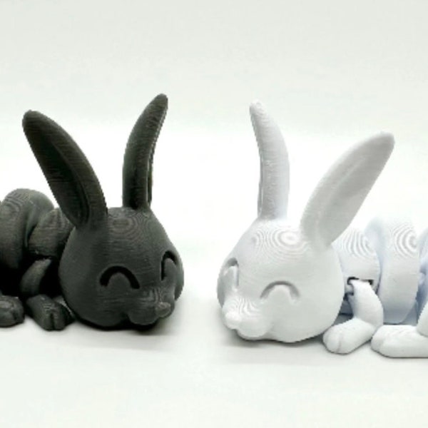 3d Printed Articulated Rabbit - Etsy