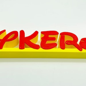 Custom Disney Inspired 3D Printed Name Plates Personalized Character ...