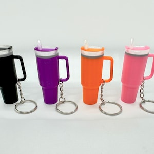 Stanley Inspired Miniature Tumbler Cup Keychain Key Accessory - Etsy