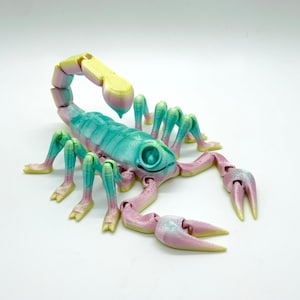 3D Printed Articulating Flexible Scorpion Sensory Toy Gadget Flexi ...