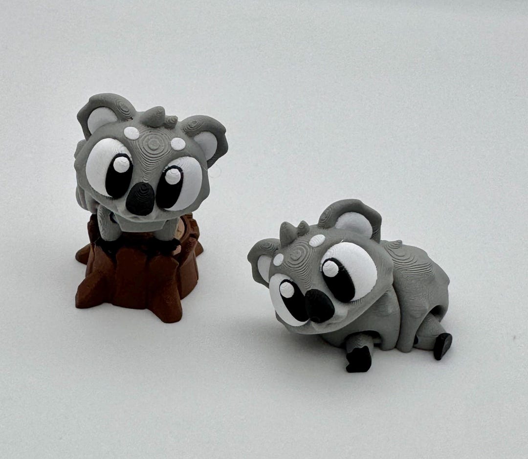Flexible Koala 3D Printed Articulating Sensory Toy Gadget Fidget Desk ...