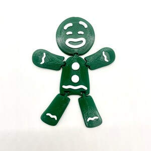 3D Printed Articulating Gingerbread Man Gingerbread Woman Sensory Toy ...