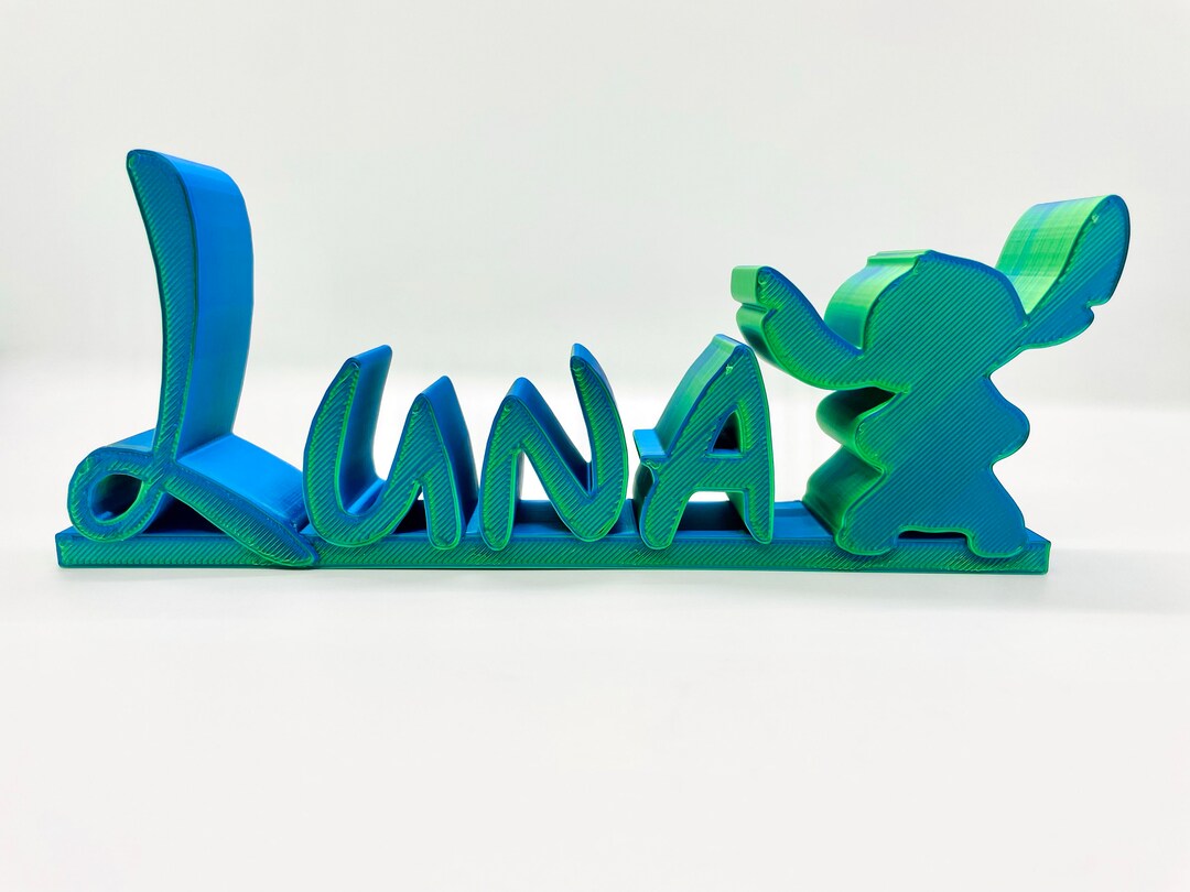 Custom Disney Inspired 3D Printed Name Plates Personalized Character ...