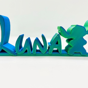 Custom Disney Inspired 3D Printed Name Plates Personalized Character ...