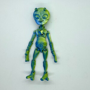 3D Printed Articulating Flexible Alien Sensory Toy Gadget Flexi Factory ...