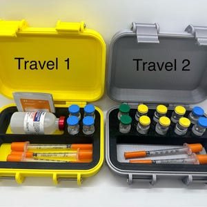 Peptide Vial Storage Container Carrying Case Organizer Box Multiple ...