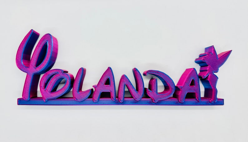 Custom Disney Inspired 3D Printed Name Plates Personalized Character ...
