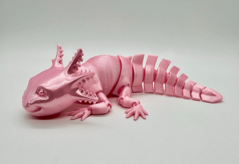 3D Printed Articulating Flexible Axolotl Sensory Toy Gadget Fidget Desk ...