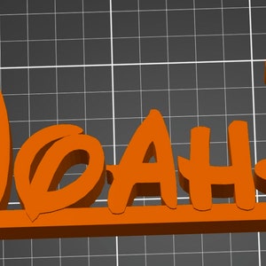 Custom Disney Inspired 3D Printed Name Plates Personalized Character ...