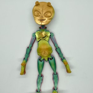 3D Printed Articulating Flexible Alien Sensory Toy Gadget Flexi Factory ...