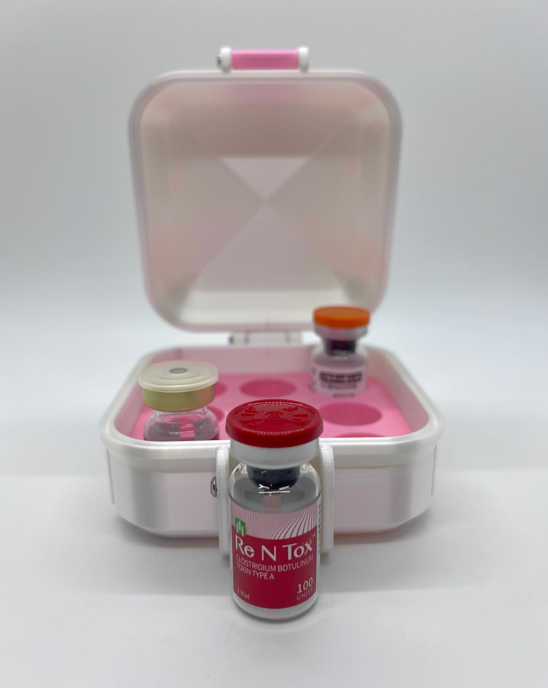 5ml Peptide Vial Storage Container Carrying Case Organizer Box Multiple ...