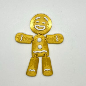 3D Printed Articulating Gingerbread Man Gingerbread Woman Sensory Toy ...