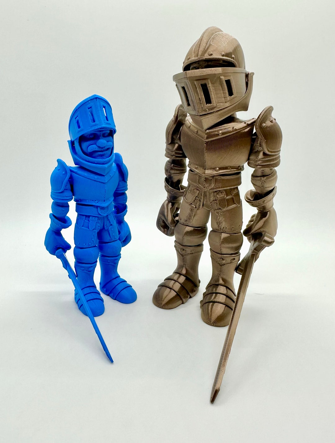 3D Printed Articulating Flexible Knight Sensory Toy Gadget Flexi ...