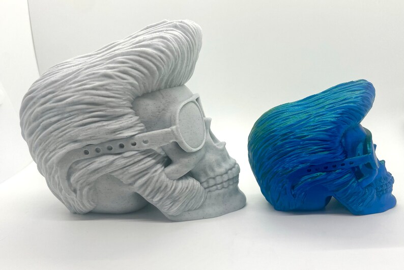 3D Printed Elvis Skull Desk Decoration Skeleton Halloween Decor ...
