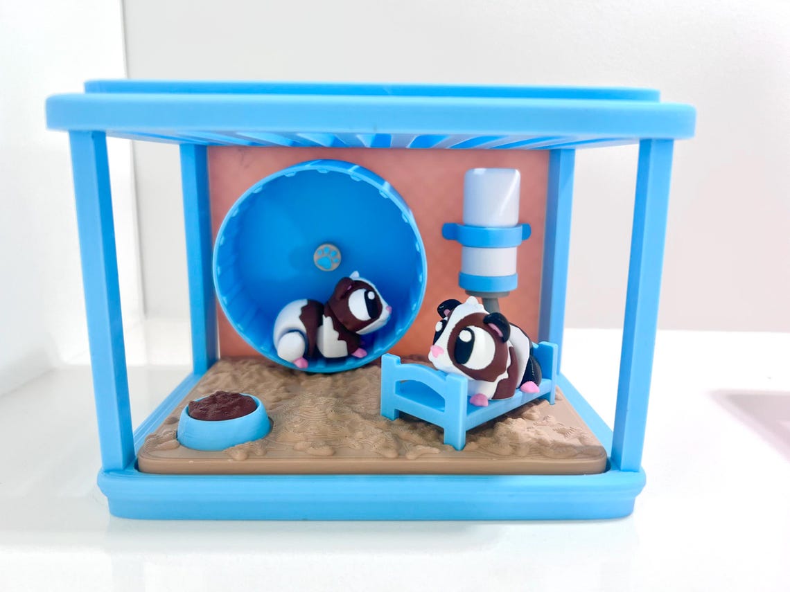Hamster Cage 3D Printed Articulating Guinea Pig Sensory Toy Gadget ...