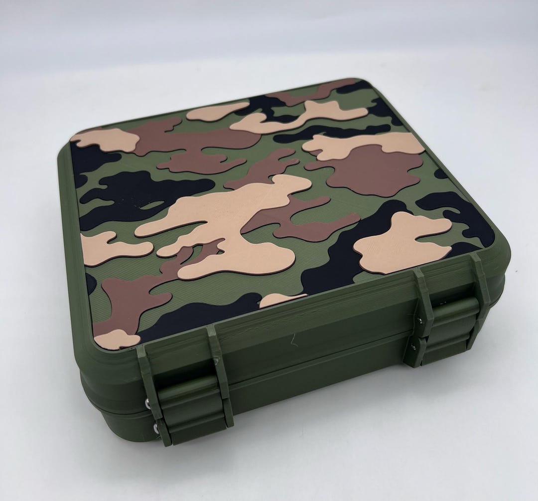 Camo Camouflage Storage Container Carrying Case Organizer Box Toy ...
