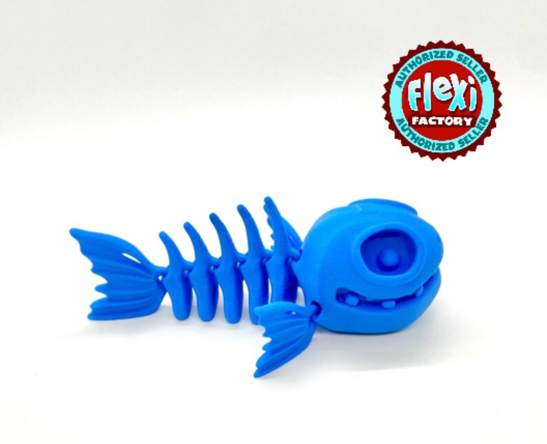 3D Printed Articulating Flexible Fish Skeleton Sensory Toy - Etsy