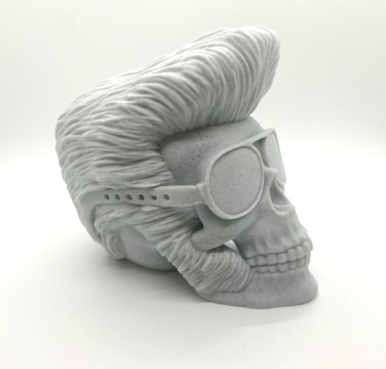 3D Printed Elvis Skull Desk Decoration Skeleton Halloween - Etsy