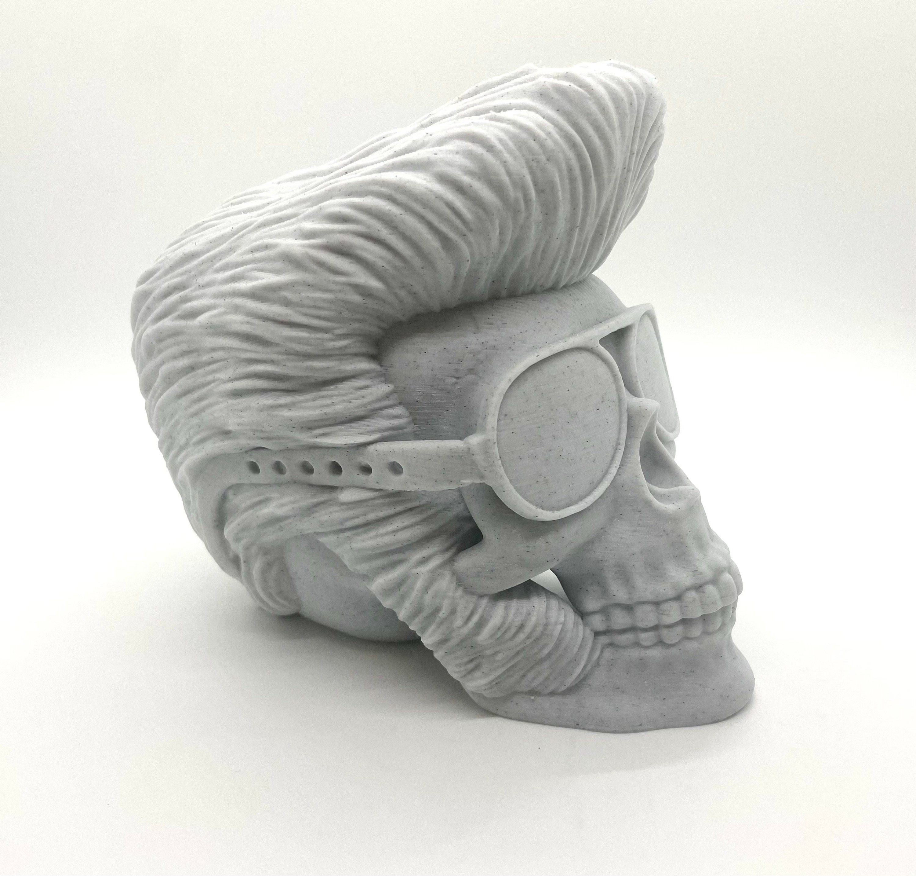 3D Printed Elvis Skull Desk Decoration Skeleton Halloween Decor ...