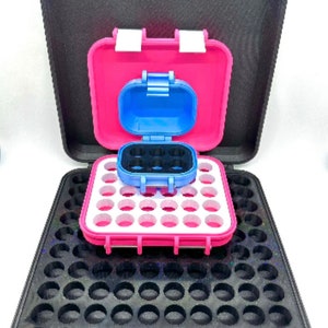 Peptide Vial Storage Container Carrying Case Organizer Box Multiple ...