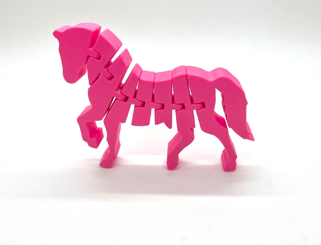 3D Printed Articulating Horse Unicorn Pony Sensory Fidget Toy Gadget ...