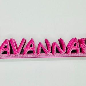 Custom Disney Inspired 3D Printed Name Plates Personalized Character ...
