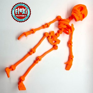 3D Printed Articulating Skeleton Flexible Sensory Toy Gadget Flexi ...